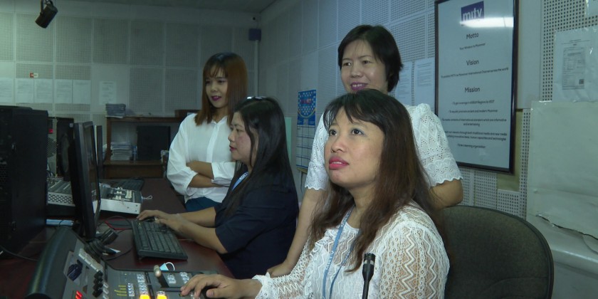 Launching of News Studio: MITV launches new design of News Studio starting 3rd Dec. | Myanmar ...